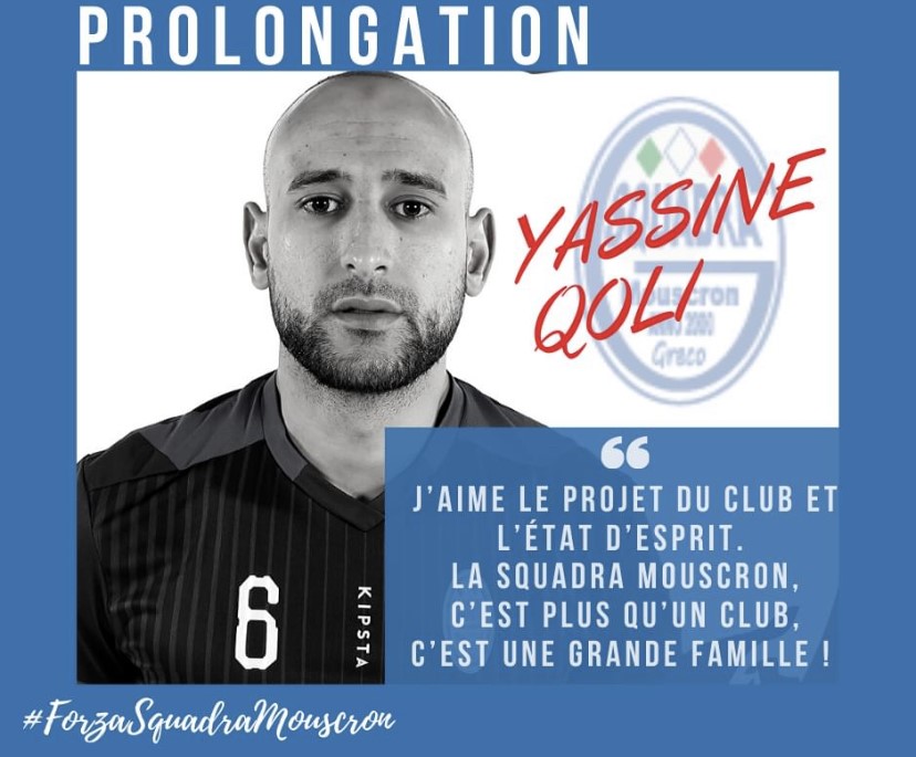 Prolongation de Yassine QOLI – Squadra Mouscron
